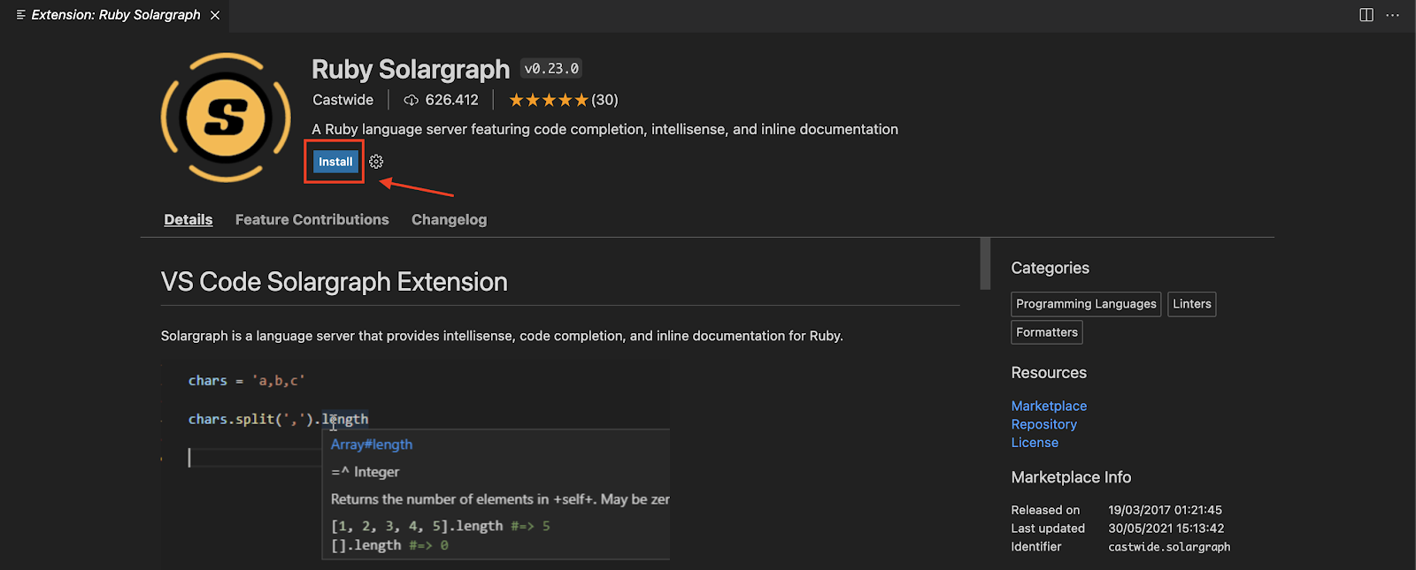 Como instalar Solagraph no VS Code